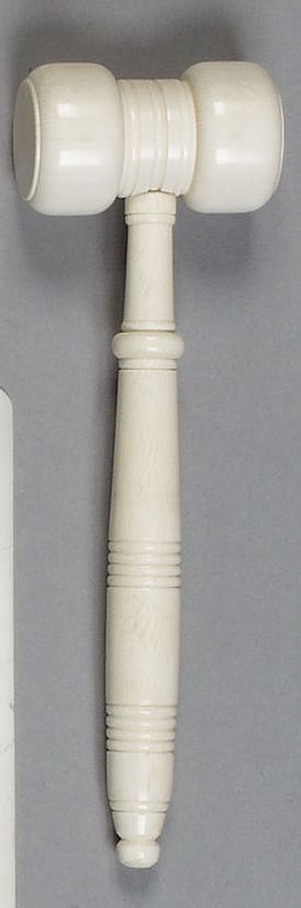 Bonhams : A late 19th century ivory gavel