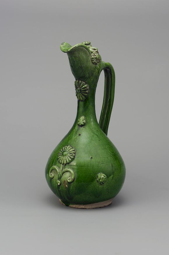 Bonhams : A Chanakkale slip-painted pottery Ewer Turkey, 19th Century
