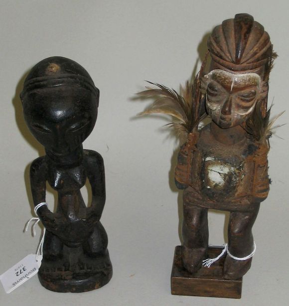 Bonhams : A Yaka figure and a Luba figure