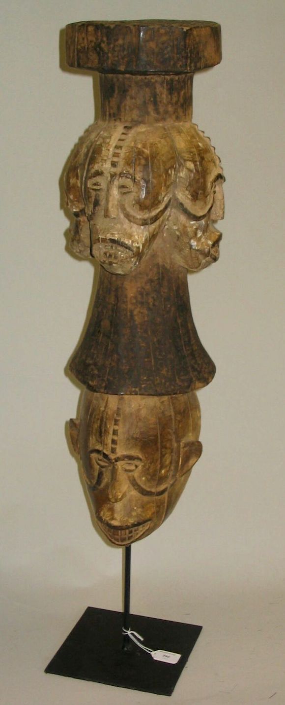 Bonhams : A ceremonial mask with Janus heads