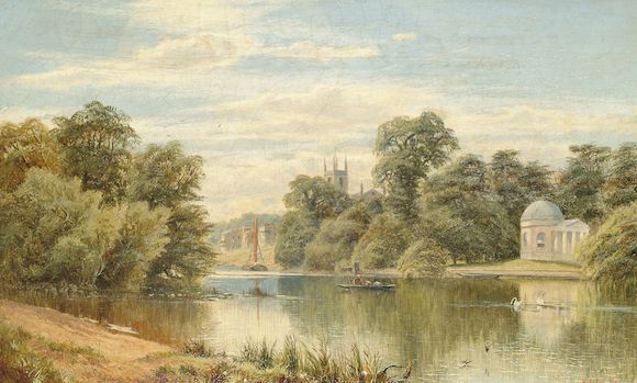 Bonhams : Alfred Augustus Glendening (British fl.1861-1903) Hampton on ...