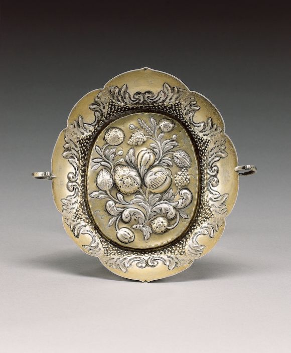 Bonhams : A late 17th century/early 18th century German parcel-gilt two ...