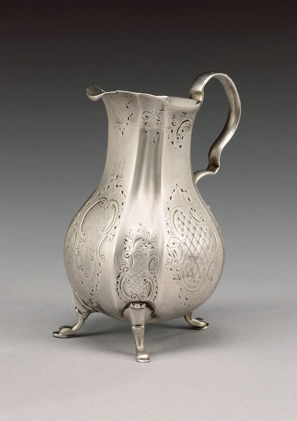 Bonhams : A mid 18th century Dutch silver cream jug, maker's mark ...