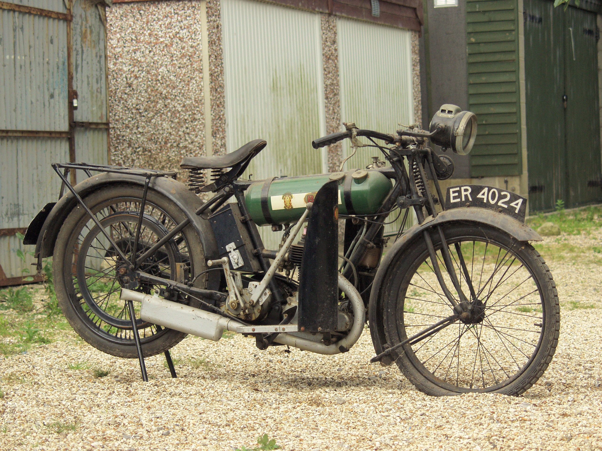 1925 BSA 250cc Model B ‘Round Tank’ Registration no. ER 4024 Frame no ...