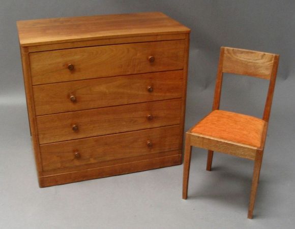 Bonhams : A Gordon Russell black walnut 'Shipton' rounded corner ...