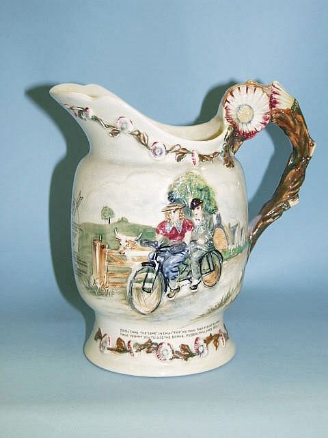 Bonhams : A Fieldings Crown Devon Daisy Bell musical jug early 20th ...