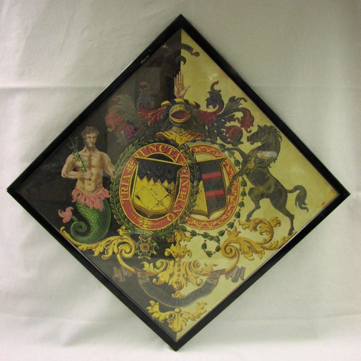 The Funeral Hatchment of Admiral Sir Eliab Harvey (1758-1830)Captain of ...