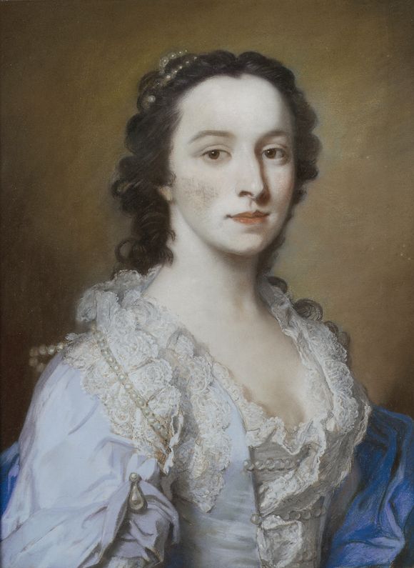 Bonhams : Francis Cotes, R.A. (British, 1726-1870) Portrait of a lady ...