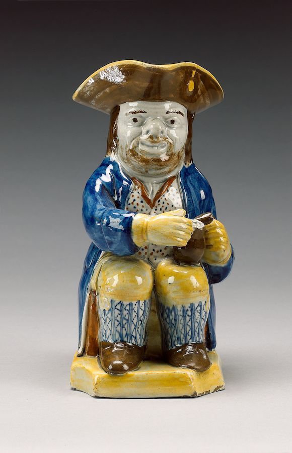 Bonhams : A bearded Pratt Ware Toby Jug, circa 1800,