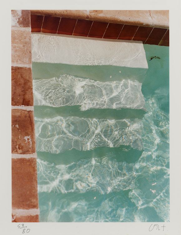 Bonhams : David Hockney Steps into the water Kodacolour photograph ...