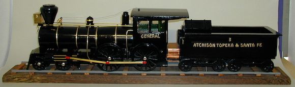 Bonhams : Scratch built wooden static model of US-outline 4-4-0 ...