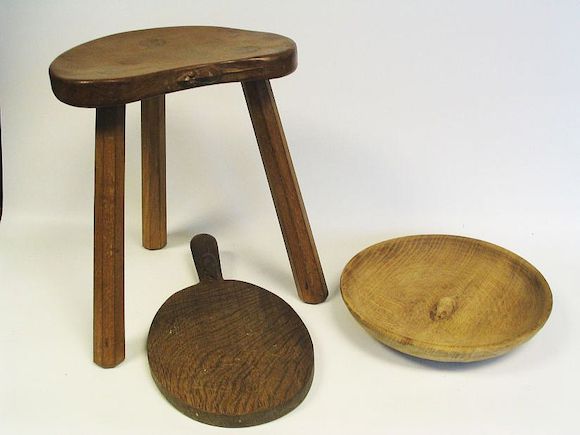 Bonhams : Robert Thompson of Kilburn, known as 'The Mouseman' Three ...
