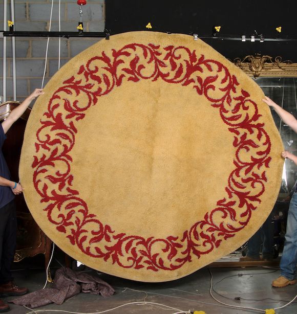 Bonhams : French A Circular Art Deco Hand-Tufted Rug, circa 1925