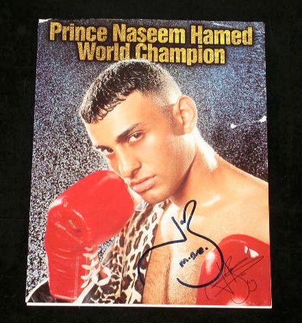 Bonhams : Prince Naseem autographed photograph