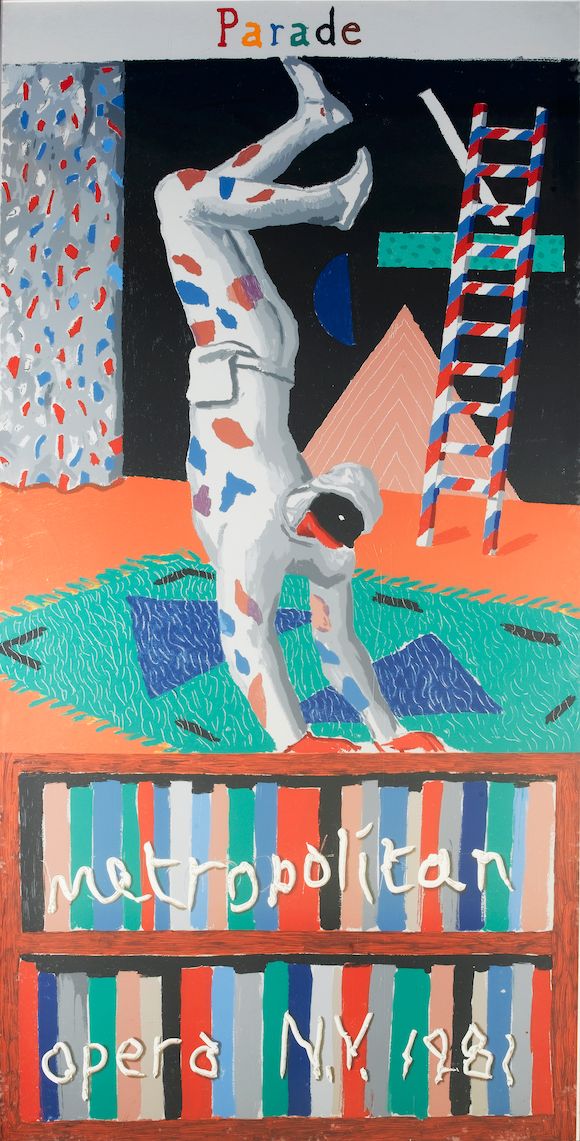 Bonhams : David Hockney A French Triple Bill Poster Silkcreen, 1982, in ...