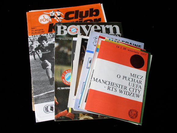 Bonhams : European Cup programmes,