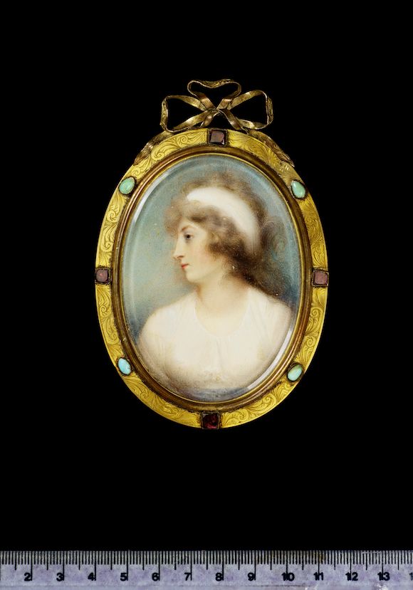 Bonhams : Mrs. Anne Mee (née Foldstone), A Lady, profile to the left ...