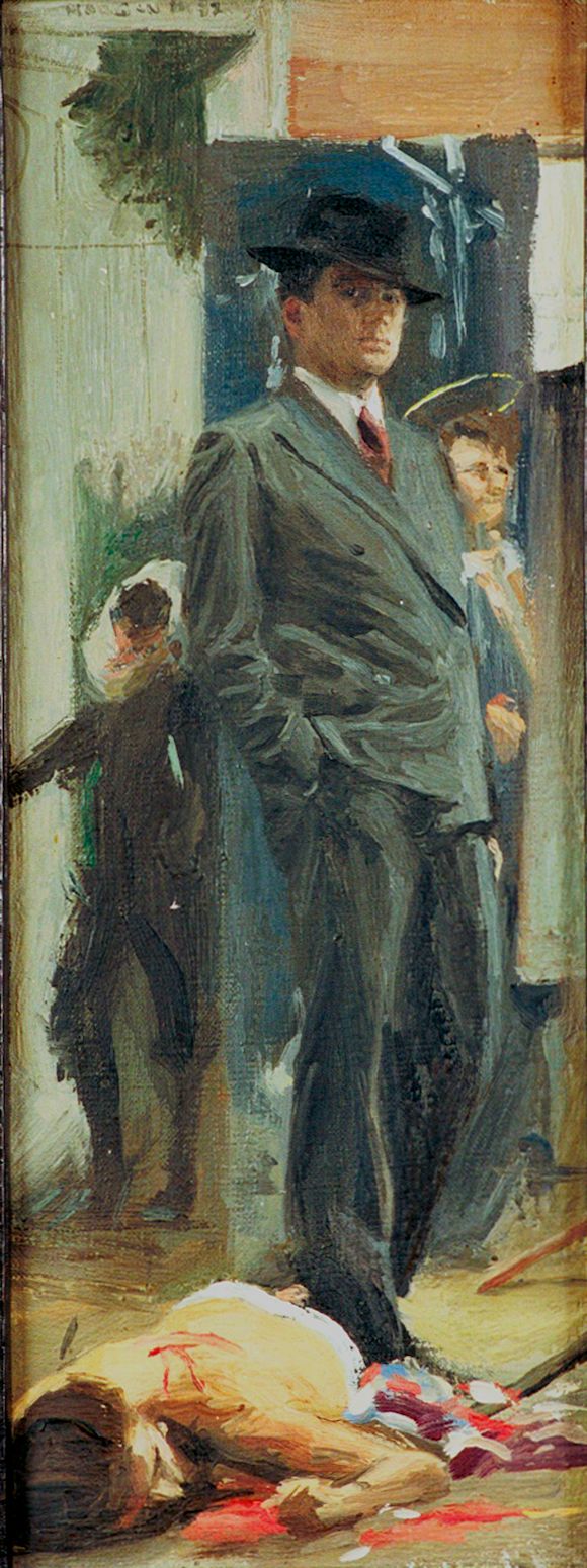 Bonhams : Howard Morgan (Contemporary) 'A little murder in my studio ...