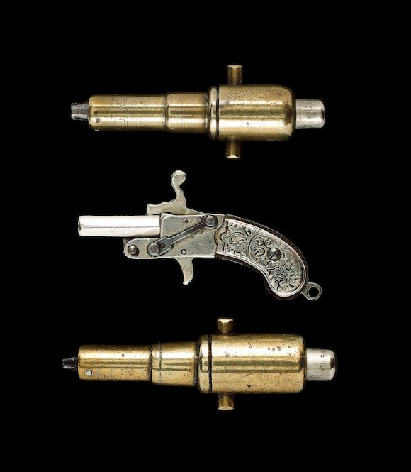 Bonhams : A miniature pin-fire pistol