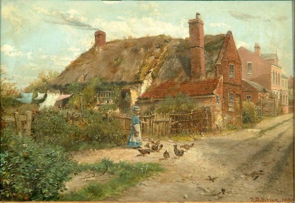 Bonhams : Rubens Arthur Moore (fl.1881-1920) A view at Normanton with a ...