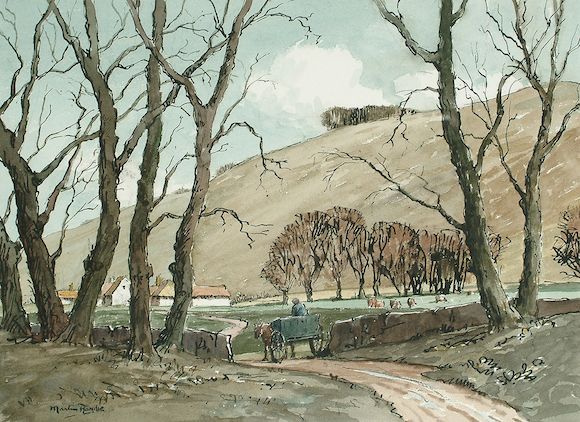 Bonhams : Martin Hardie (British, 1875-1952) Trumble Cart 22 x 30cm (8 ...