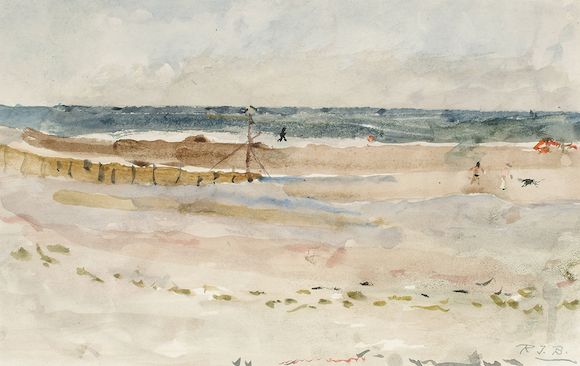 Bonhams : Rodney Joseph Burn (British, 1899-1984) Dark Blue Sea 18.5 x ...