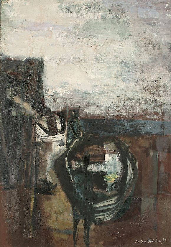Bonhams : Clifford Fishwick (British, 1923-1997) 'Cove and Figures' 67 ...