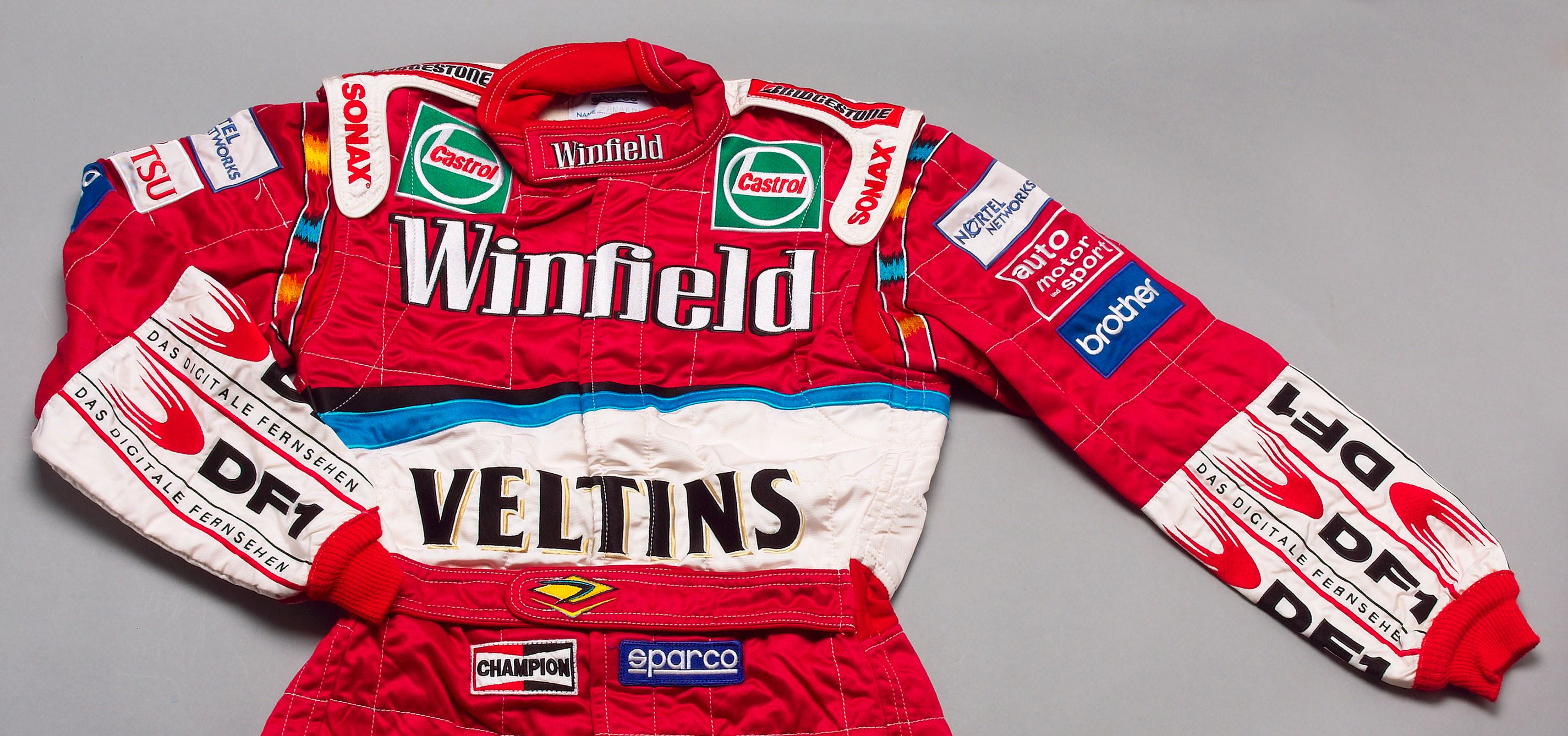 Bonhams Cars : A pair of Alex Zanardi's Race Team overalls,