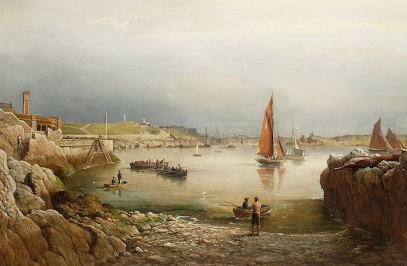 Bonhams : Admiral Richard Brydges Beechey (British, 1808-1895) A lazy ...