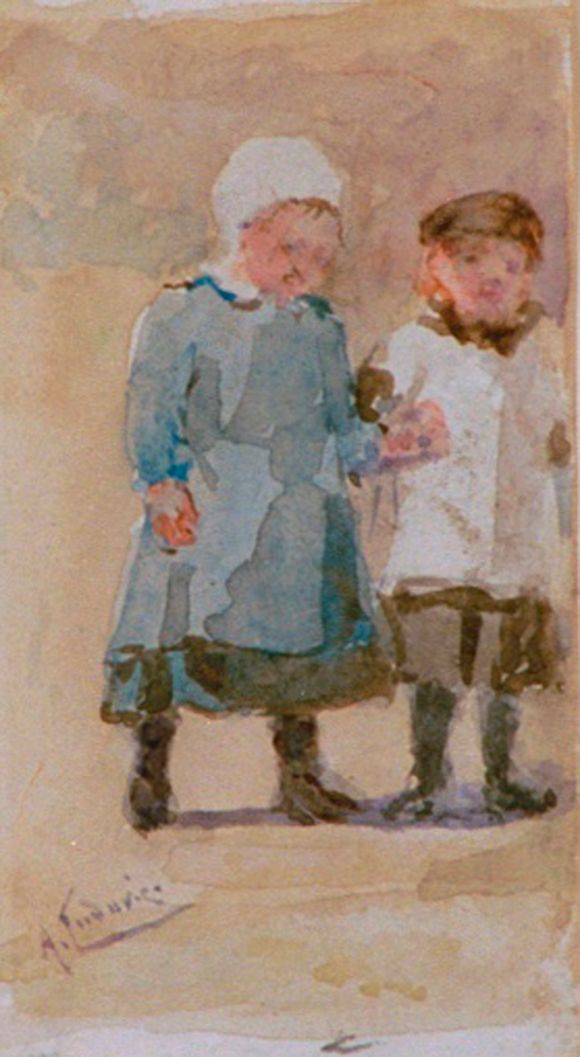 Bonhams : Alberto Ludovici Jnr (1852-1932) 'Study of two children ...