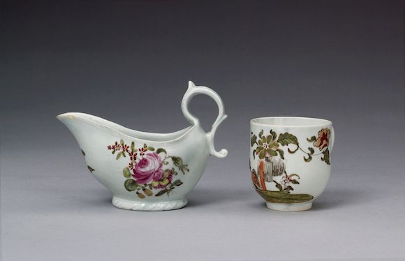 Bonhams : A rare James Pennington creamboat and a coffee cup circa 1765-72