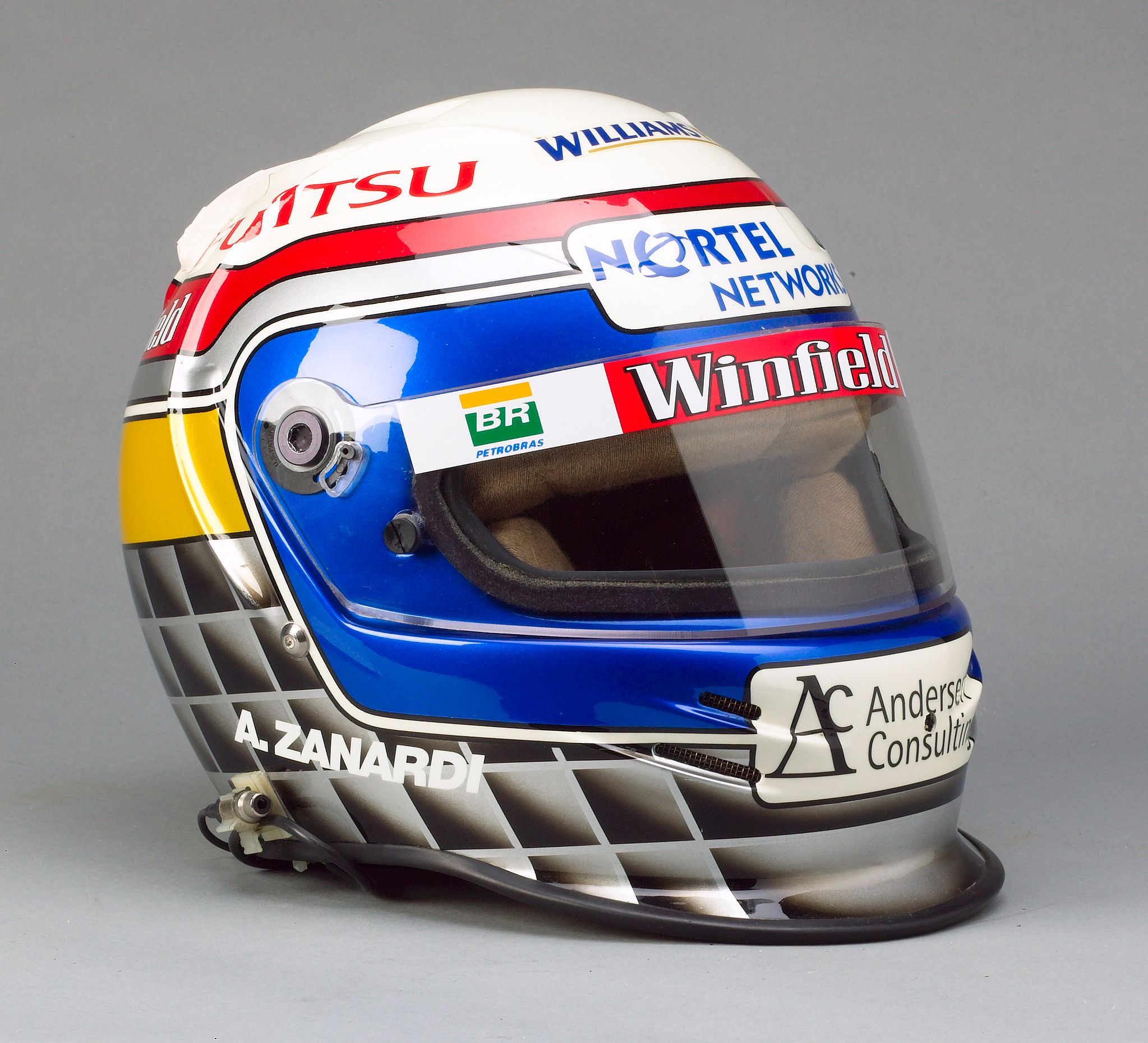 Bonhams Cars : An Alex Zanardi helmet by Bell,