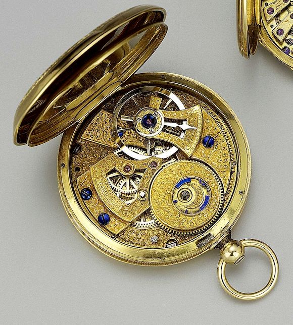 Bonhams : A mid 19th century gold cased Turkish market pocket watch ...