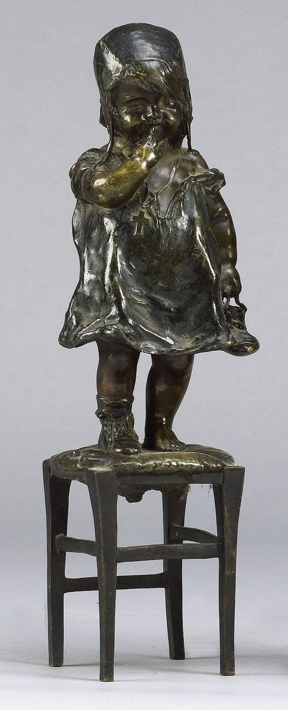 Bonhams : Juan Clara (Spanish, 1875-1958): A bronze genre figure of a ...