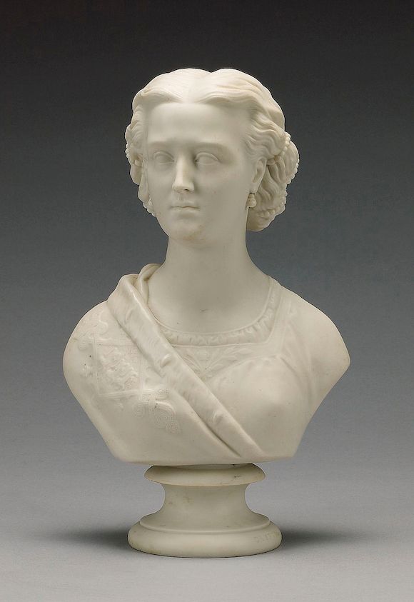 Bonhams : A Copeland parian bust of Princess Alexandra, circa 1863 ...