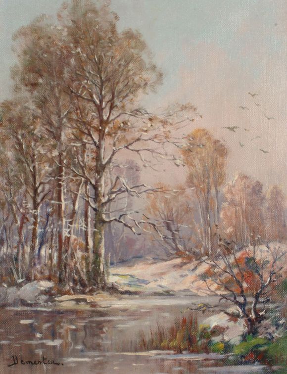 Bonhams : Eugene Demester (French, 20th Century) 'Fontainbleu á la ...