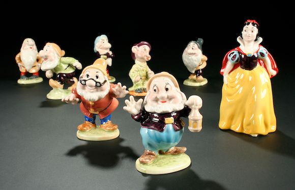 Bonhams : Beswick Storybook A set of Beswick Snow White and the Seven ...