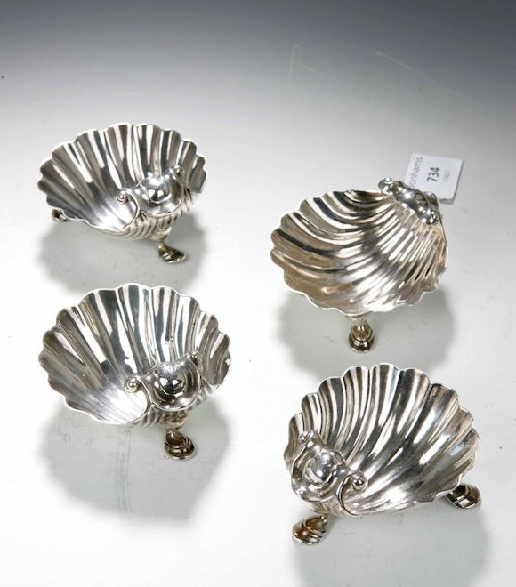 Bonhams : A matched set of four George III salts, two by J.Mackay ...