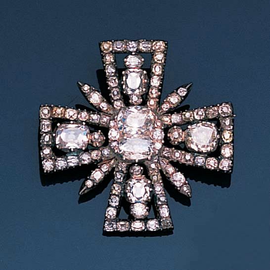 Bonhams : An early 19th century diamond patée cross,