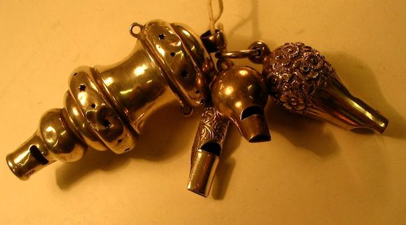 Bonhams : A collection of whistles George Unite, Birmingham 1900 ...