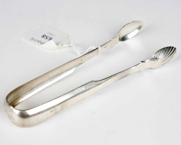 Bonhams : Perth, A pair of sugar tongs makers mark of J.W, four marks ...