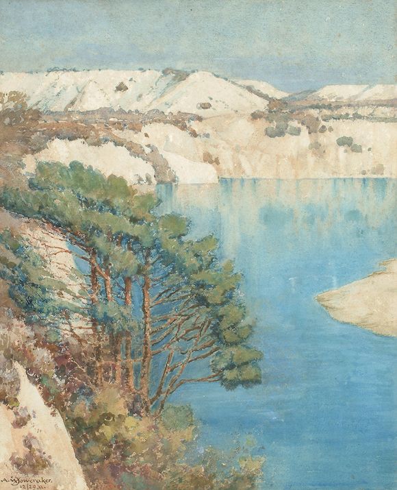 Bonhams : Albert Moulton Foweraker (British, 1873-1942) Blue Pool ...