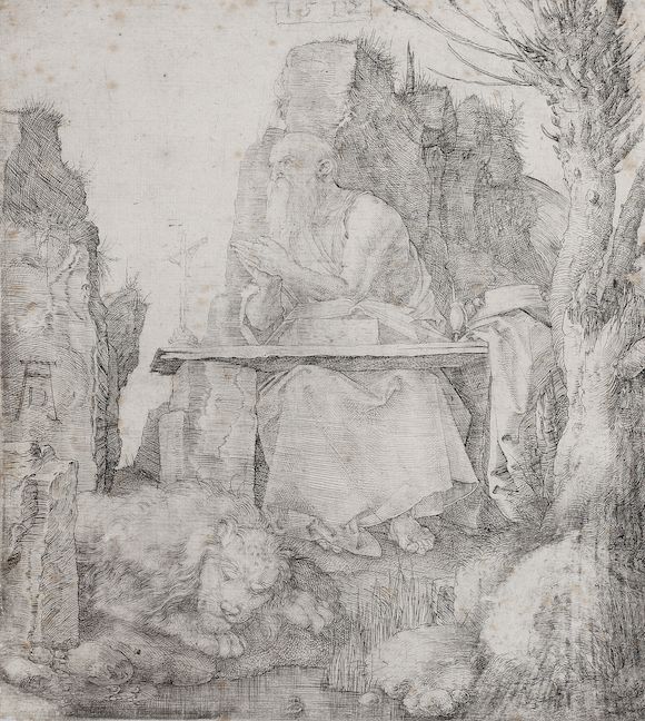 Bonhams : Albrecht Durer St Jerome by the Pollard Willow Drypoint, 1512 ...