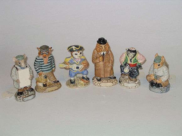 Bonhams : Associated Wares Six Doulton Animal Prototype Studies circa 1995