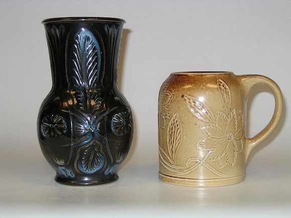 Bonhams : A Doulton Studio Vase and Mug by Vera Huggins and Agnete Hoy