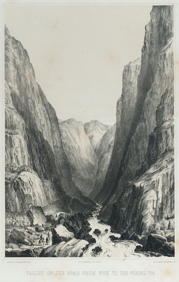 Bonhams : George M W Atkinson Sketches in Norway, taken during a ...