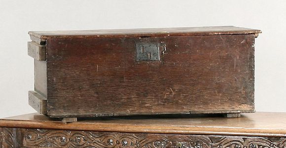 Bonhams : An 18th Century oak plank box