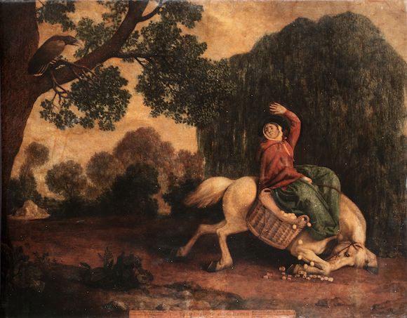 Bonhams : George Stubbs The Farmer's Wife and the Raven Etching with ...