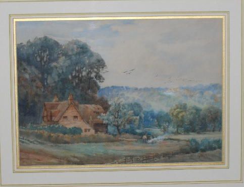 Bonhams : Sam Garratt (Early 20th Century) 'Old Cottage, Boxhill ...