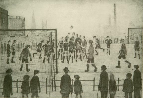 Bonhams : Laurence Stephen Lowry (1887-1976) 'The Football Match' 25 x ...